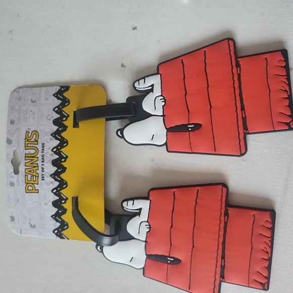 Peanuts | Other | New Peanuts Snoopy Luggage Tag Set Of 2 | Poshmark